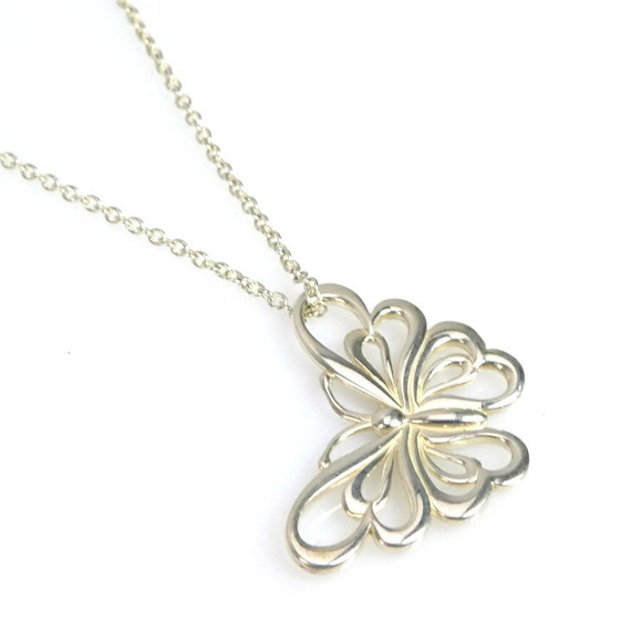 Tiffany & Co. | Bags | Tiffany Butterfly Necklace Silver | Poshmark